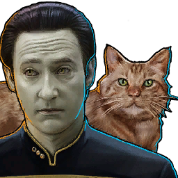Data and Spot - Star Trek Timelines DataCore